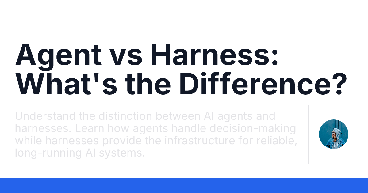 Agent vs Harness: What's the Difference? ─ Ezz's Blog | Ezz's Blog